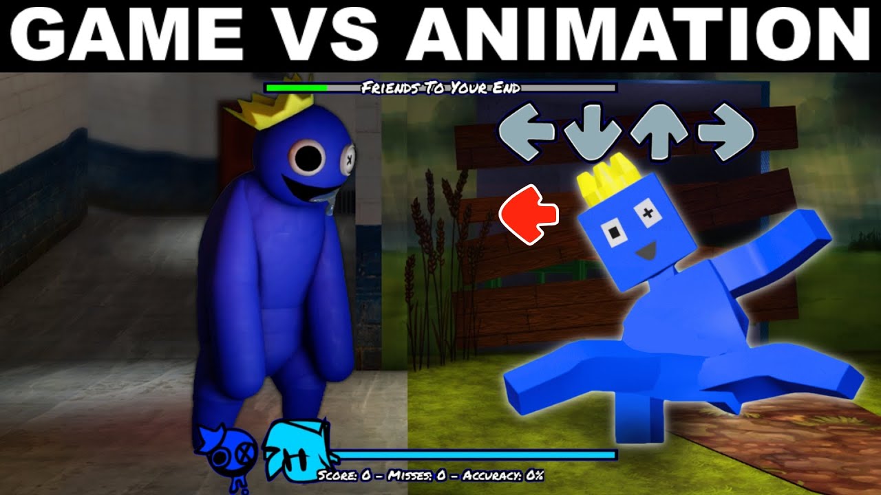 Friday Night Funkin' VS Rainbow Friends Game VS Animation - But it's ...