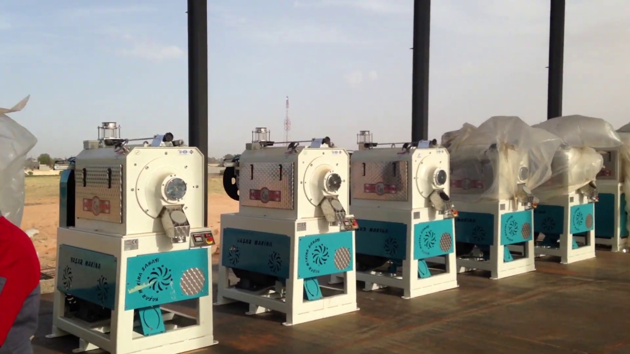 Rice milling installation and assembly, rice mill for libya - YouTube
