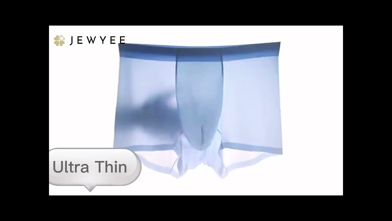Ice-silk featherlight, breathable, soft trunks at jewyee.com - YouTube