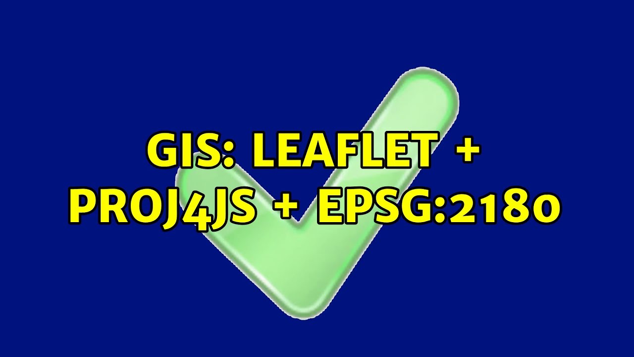 Gis Leaflet Proj4js Epsg2180 Youtube