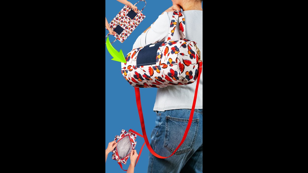 How to sew a duffle bag easily! Step-by-step tutorial! Miarti👜 ️ - YouTube