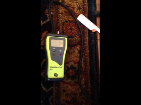Flue draft test - YouTube