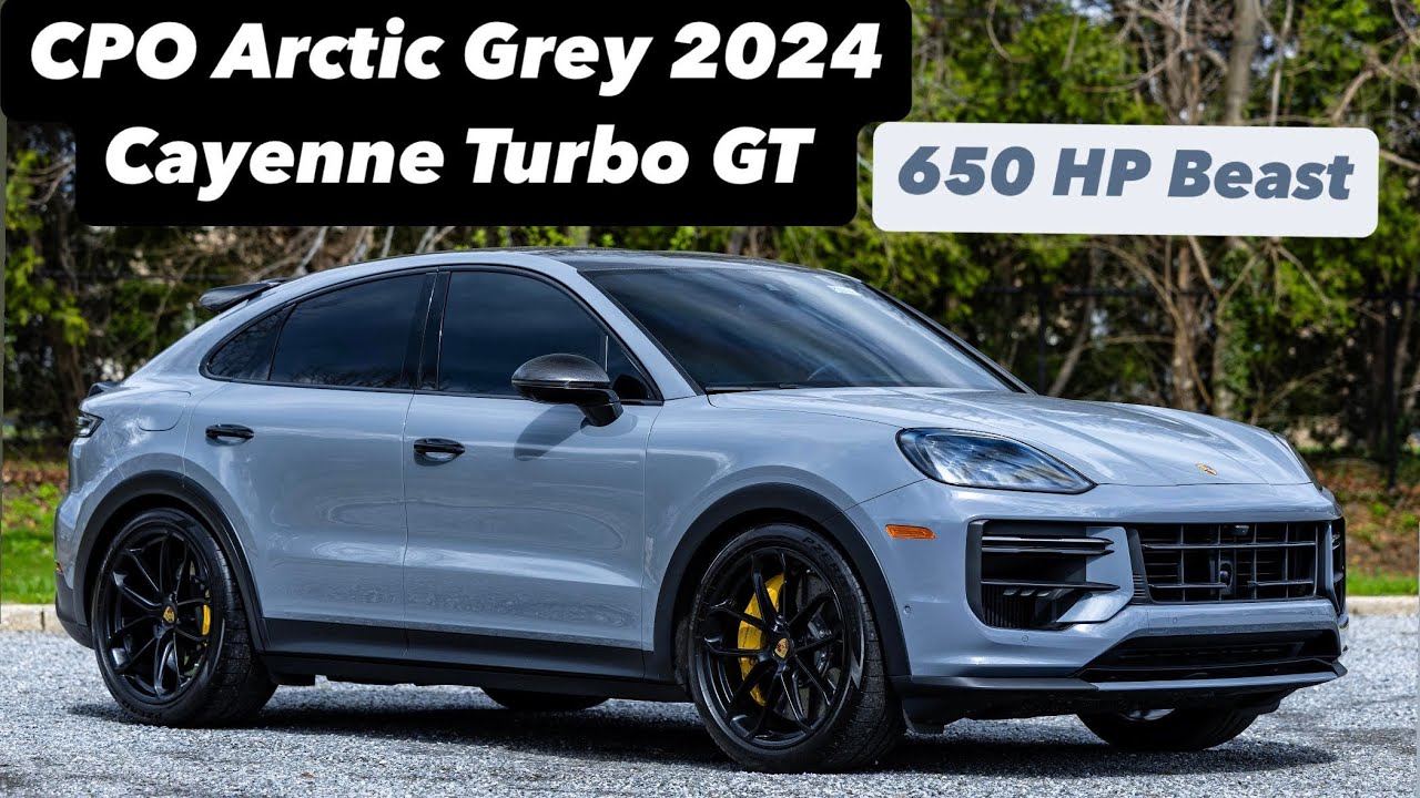Best Value | CPO 24 Cayenne Turbo GT in Arctic Grey - YouTube