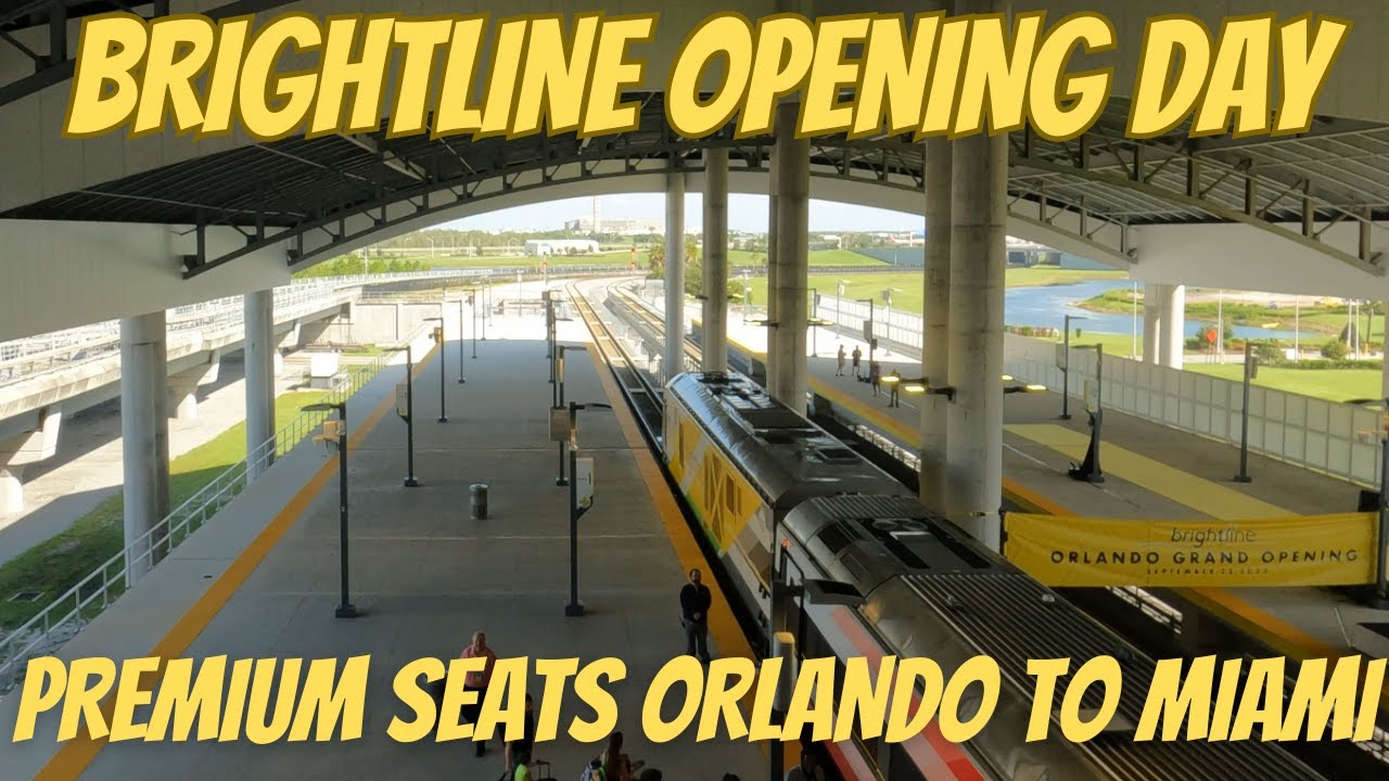 Riding Brightline from Orlando to Miami on Opening Day! - YouTube