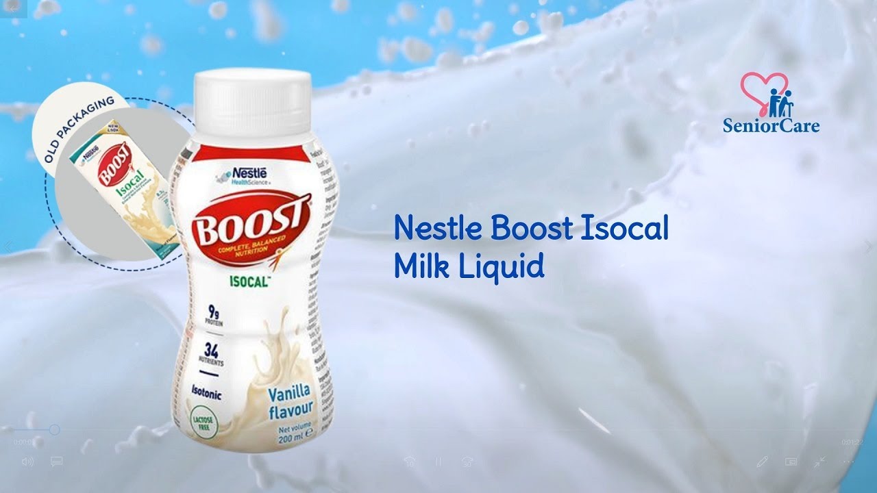 Nestle Boost Isocal Milk Liquid - YouTube