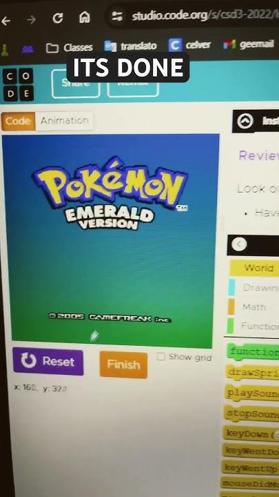 Should I do a video showing my game? #pokemon #coding - YouTube
