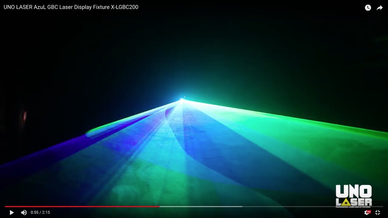 UNO LASER AzuL GBC Laser Display Fixture X-LGBC200 - YouTube