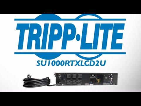 Tripp Lite SU1000RTXLCD2U UPS System - YouTube