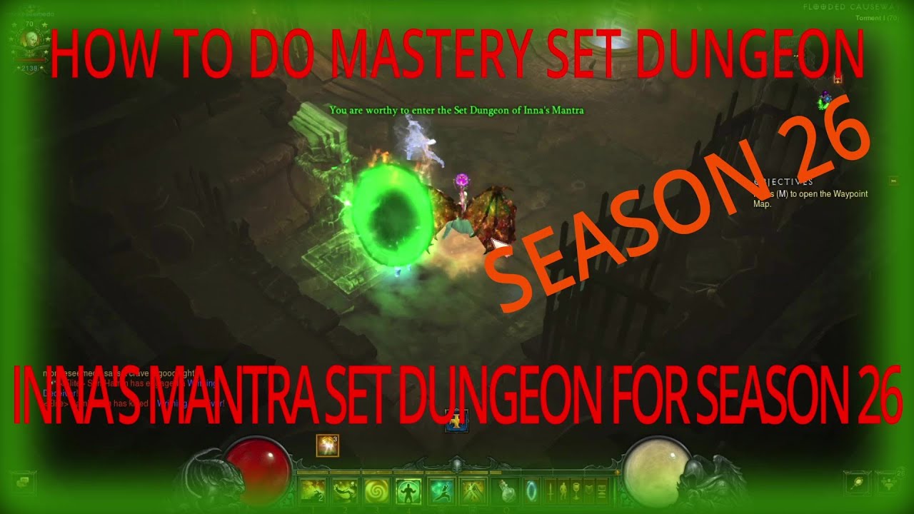 HOW TO DO MASTERY SET DUNGEON FOR INNA'S MANTRA SET IN SEASON 26 - YouTube