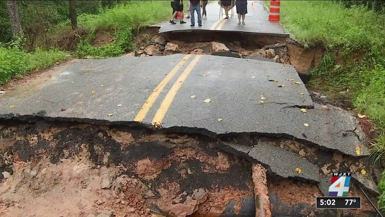Crews making progress to repair road washed out in Southeast Georgia ...
