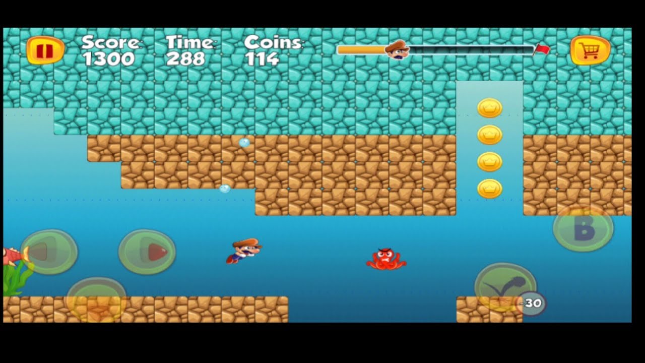 Super Bino Go / Part - 6 / Gameplay/ Super Mario Full gaming ...