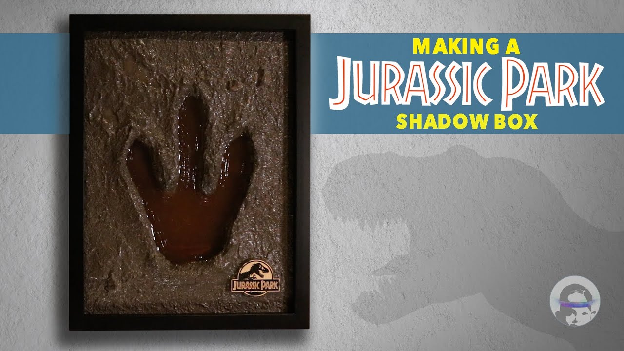 Making a Jurassic Park Shadow Box - T-Rex Footprint - YouTube