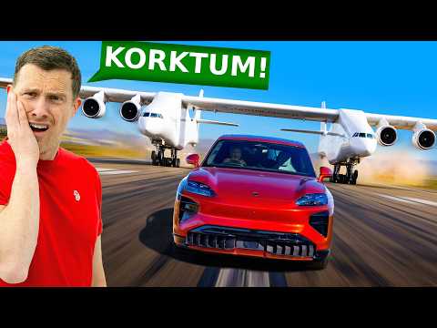 Dünyanın EN BÜYÜK uçağıyla, şimdiye kadarki EN HIZLI Porsche’de yarışmak!