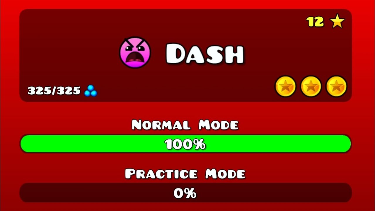''Dash'' 100% Complete (Geometry Dash 2.2) - YouTube