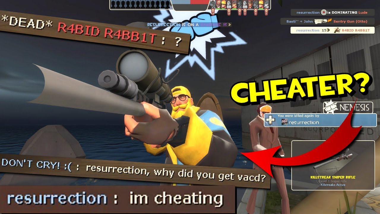 Team Fortress 2 Soldier Gameplay (VAC banned sniper?) - YouTube