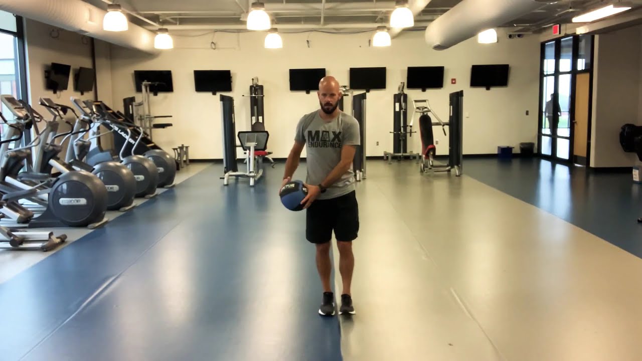 Single Leg Med Ball Lift & Chop - YouTube