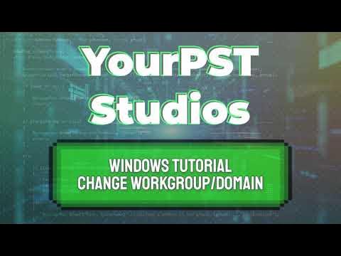 Windows Tutorial - Change Your Workgroup/Domain (Windows 10/11) - YouTube