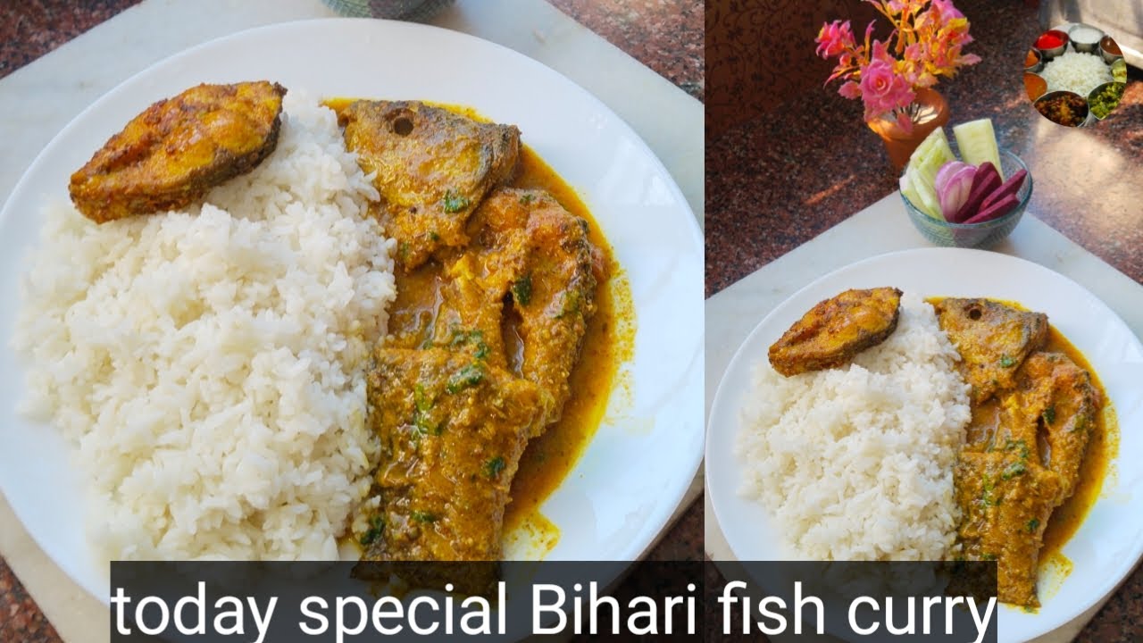 🔴 Bihari style fish curry|| Sunday special recipe lunch thali # ...