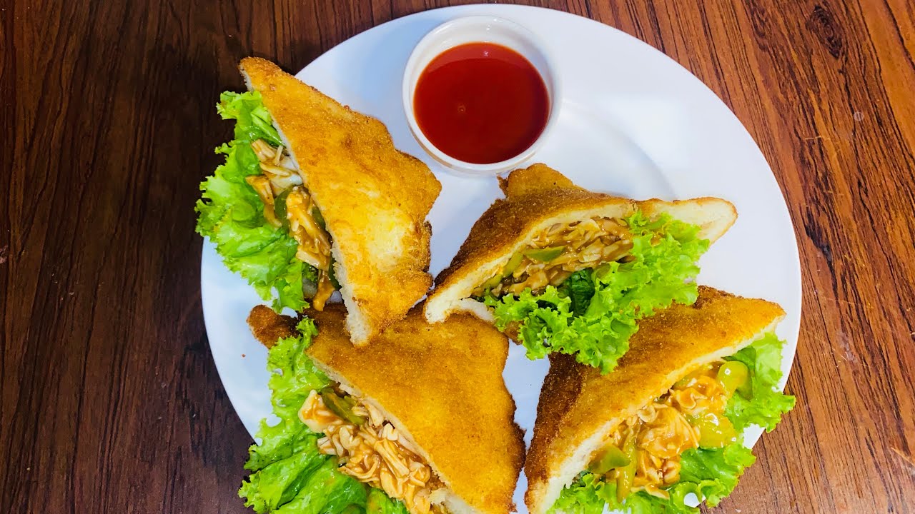 Chicken bread pocket recipe||Ramadan special recipe||Easy snacks recipe ...