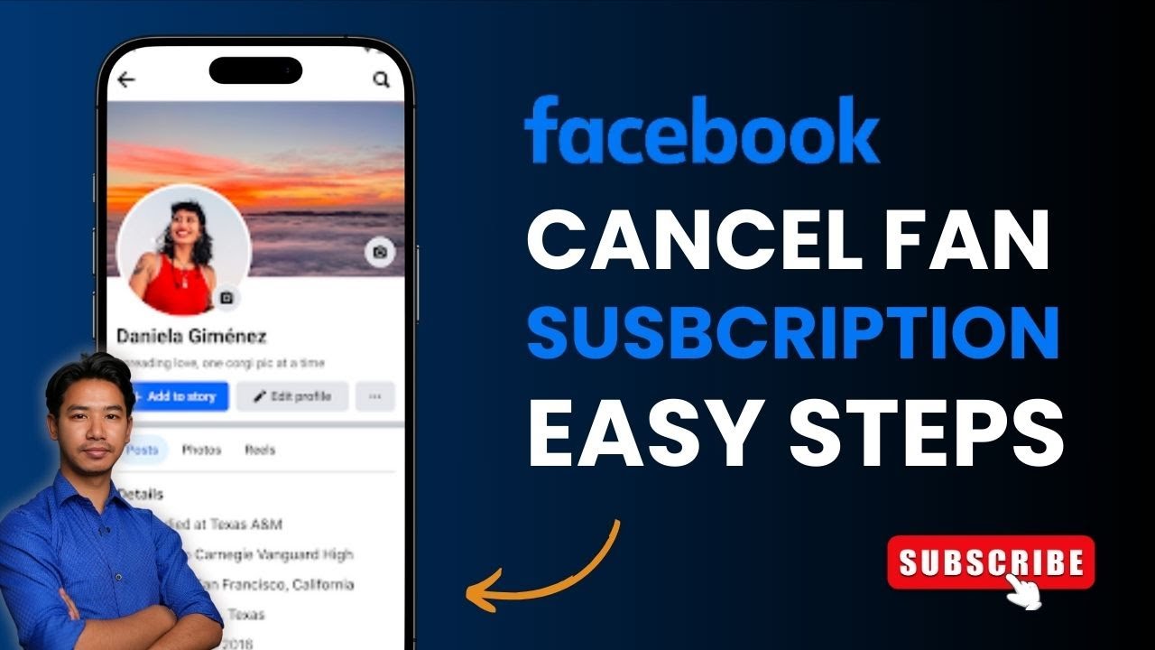 How To Cancel Facebook Subscription || Cancel Facebook Fan Subscription ...