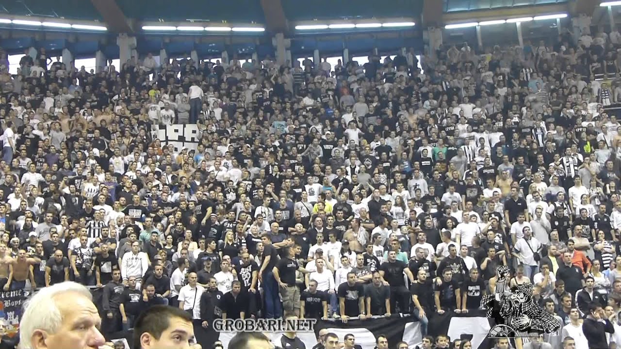 Grobari navijanje | Partizan - Zvezda/FMP 05.06.2013 - YouTube