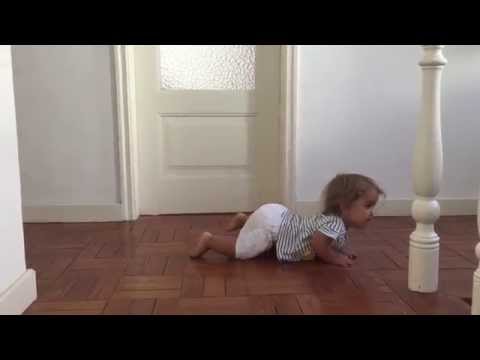 Standing from sitting down using one knee - child with achondroplasia