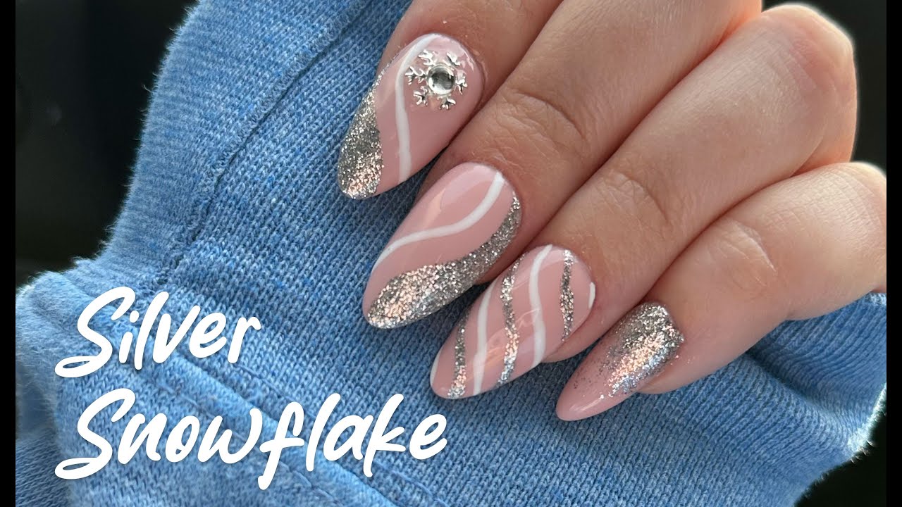 Silver Snowflake Nails | Nail Art ASMR - YouTube