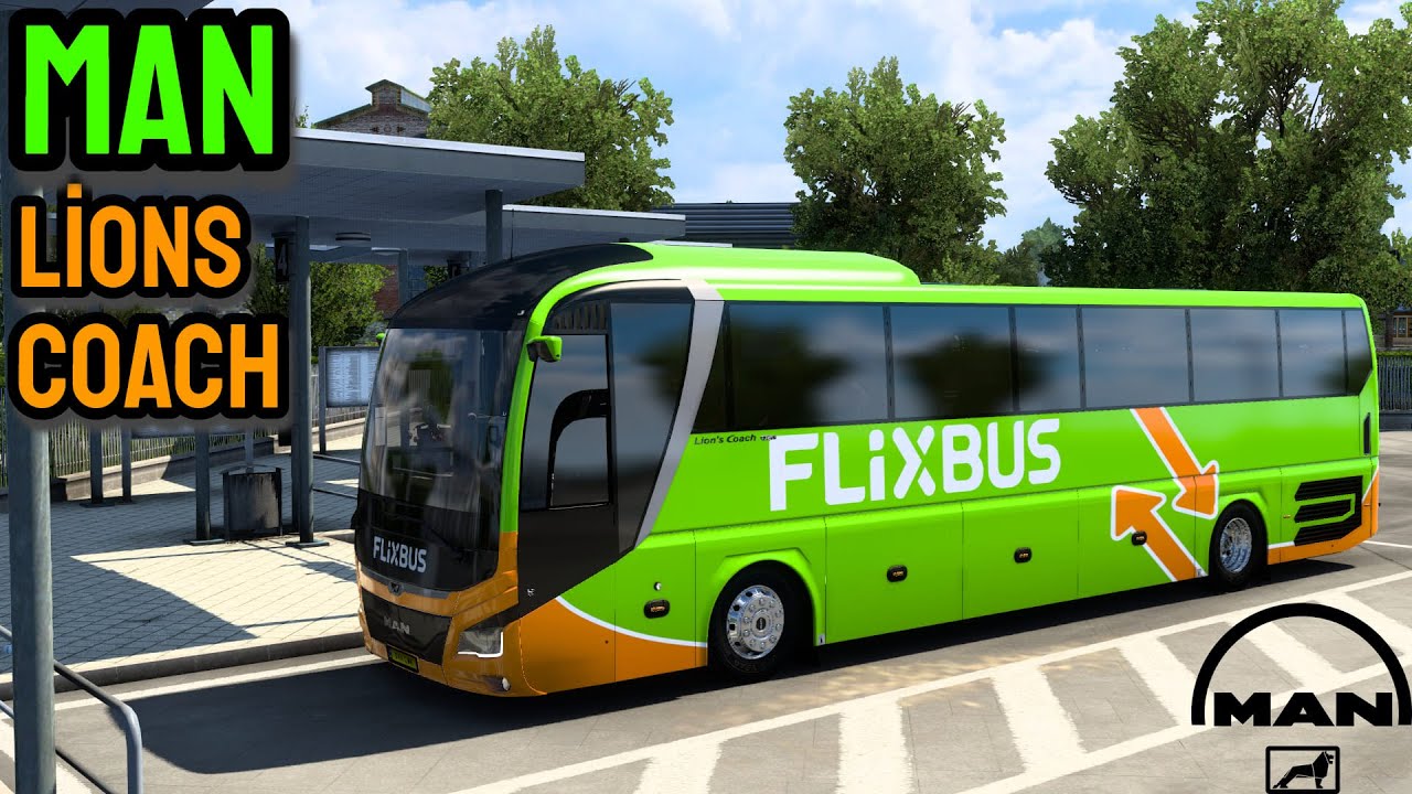 YENİ MAN LİONS COACH FLİXBUS İLE YOLCULUK YAPIYORUZ !! ETS 2 - YouTube