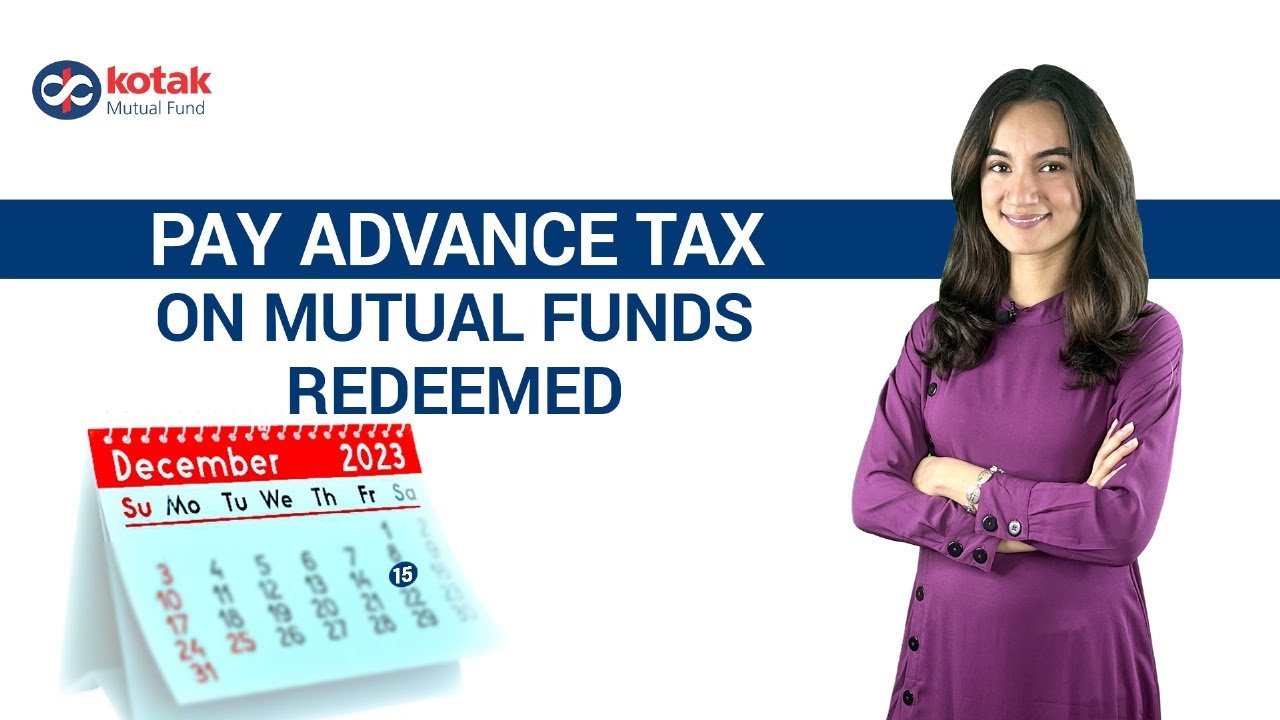 How to pay advance tax on redemption of Mutual Funds - YouTube