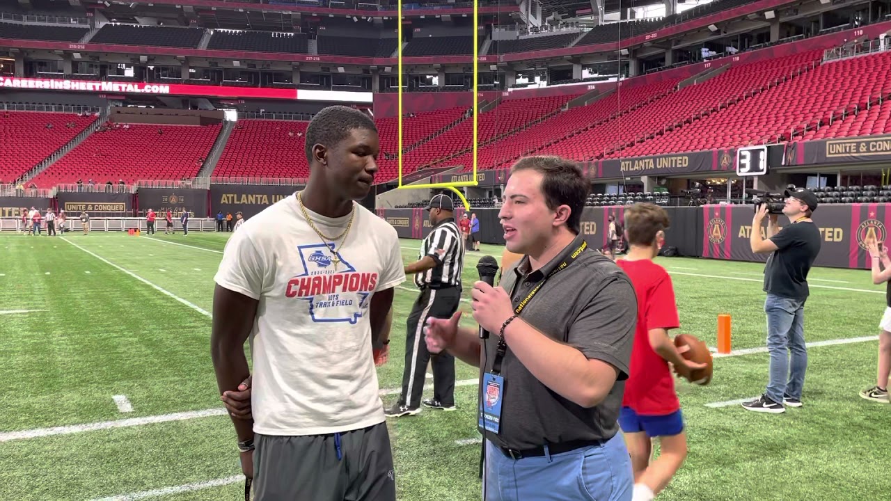 Kaleb Webb, 3⭐️ McEachern WR - Corky Kell Classic Sideline Interview ...