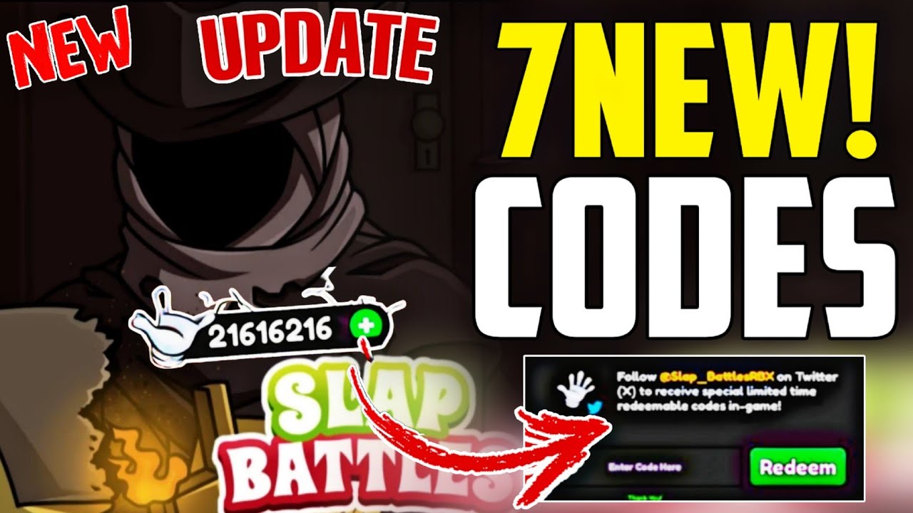 *NEW UPDATE* ALL WORKING CODES FOR SLAP BATTLES IN AUGUST 2025! ROBLOX ...