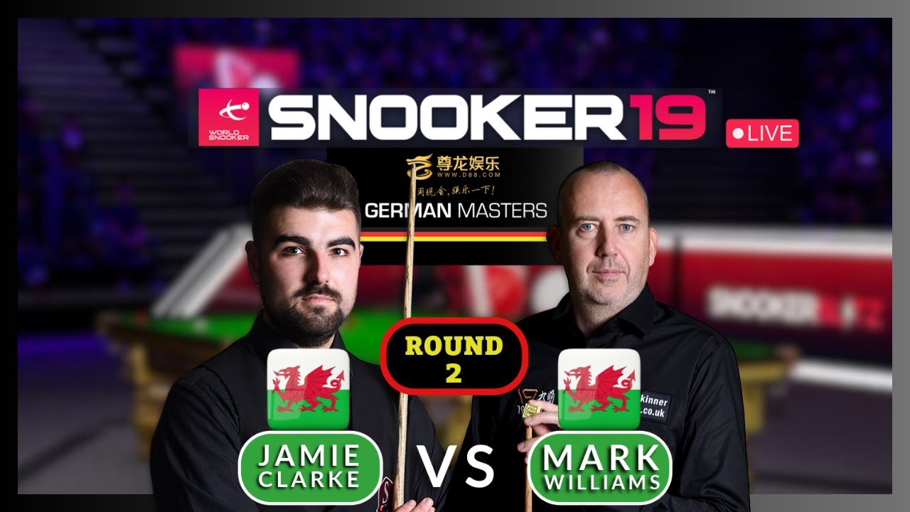 Snooker 19 Live Snooker - German Masters Round 2 - Jamie Clarke Vs Mark ...