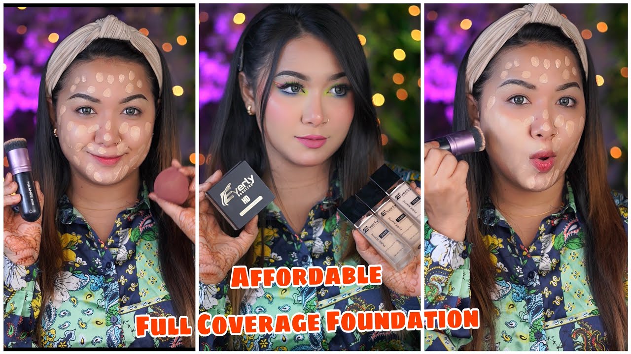 Budget Friendly Full Coverage Foundation Review 🤩 || Everly Beauties ...