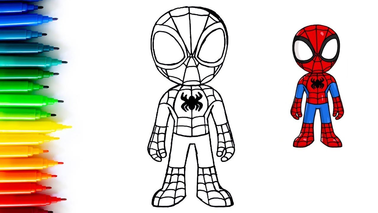 How To Draw a Spider Man | Step By Step Tutorial - YouTube