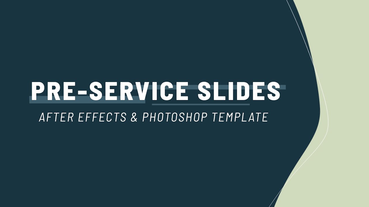 Pre-Service Church Slide Template - YouTube