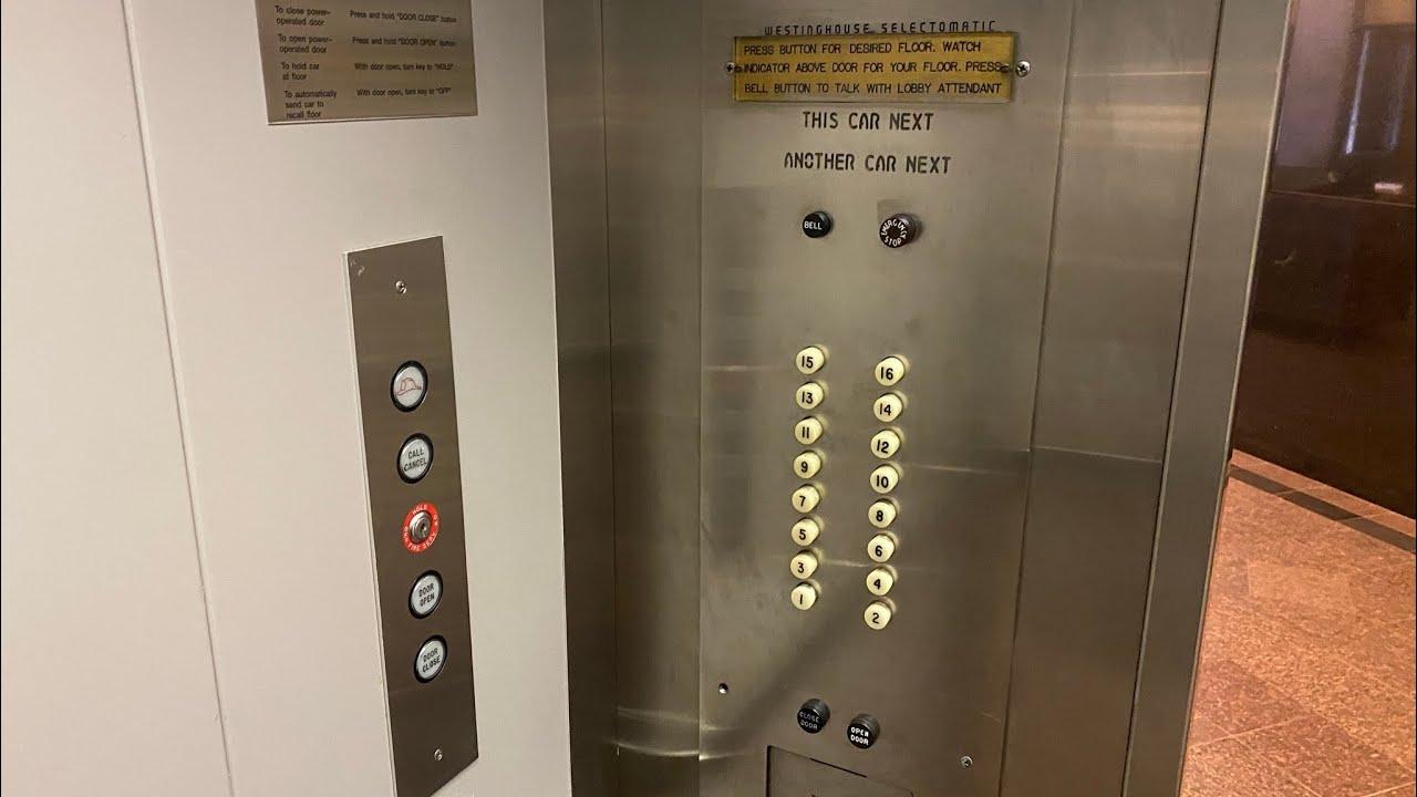 POPOUT BUTTONS! Awesome Westinghouse Selctomatic Elevators ...