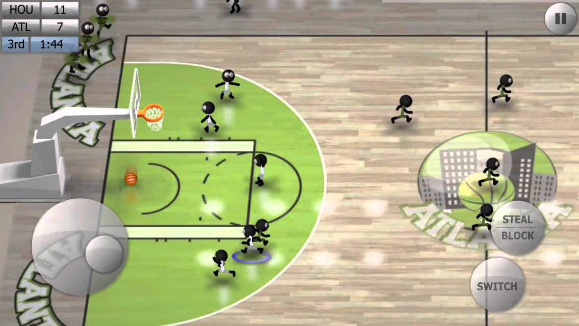 [Stickman Basketball] Side shot - YouTube