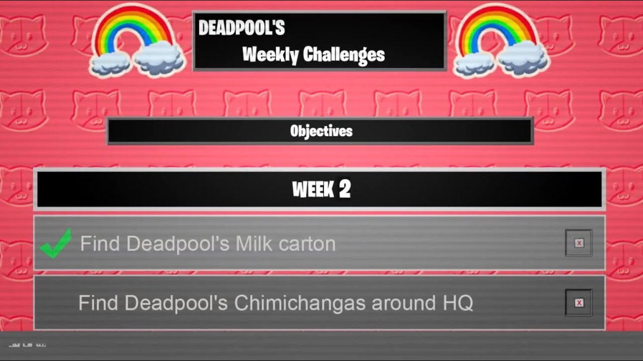 DEADPOOL'S Weekly Challenges Week 2 - YouTube