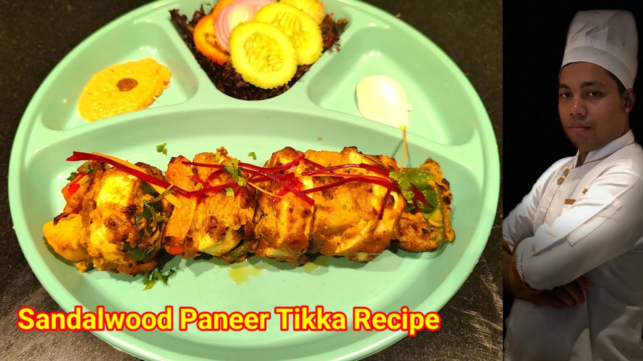 Sandalwood Paneer Tikka Recipe | Paneer Sandalwood Kabab | Buffet ...