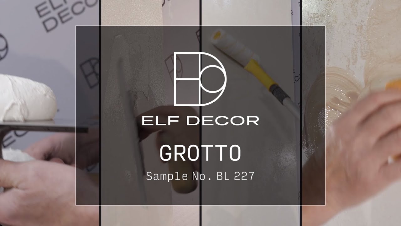 GROTTO Decorative Plaster application tutorial in Rio technique - YouTube