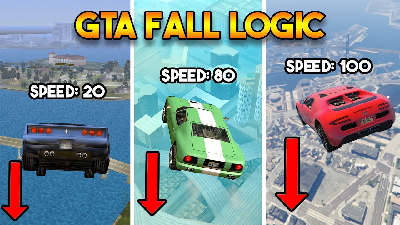 GTA - FALL LOGIC IN EVERY GTA GAME (GTA 5 TO GTA 3) - YouTube