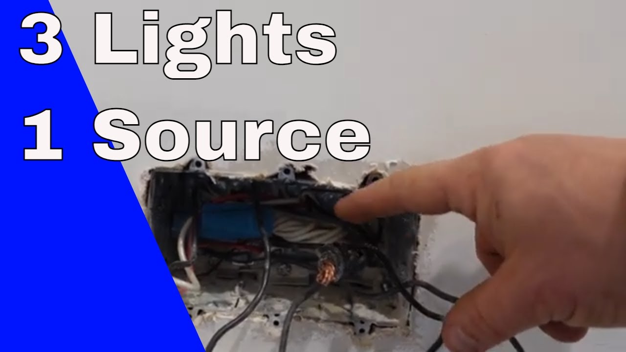 How To Wire 3 Switches With One Power Source - YouTube