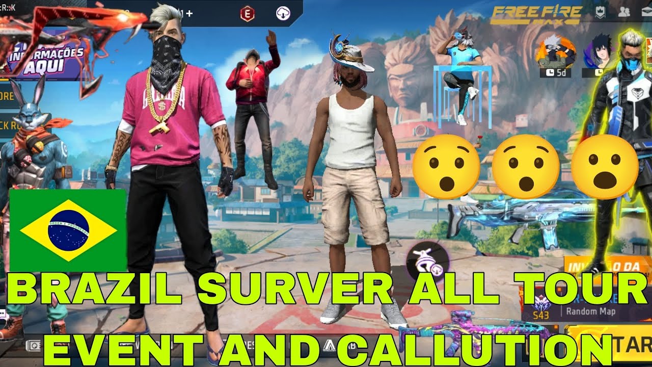 free fire brazil surver tour event || #freefireclips - YouTube