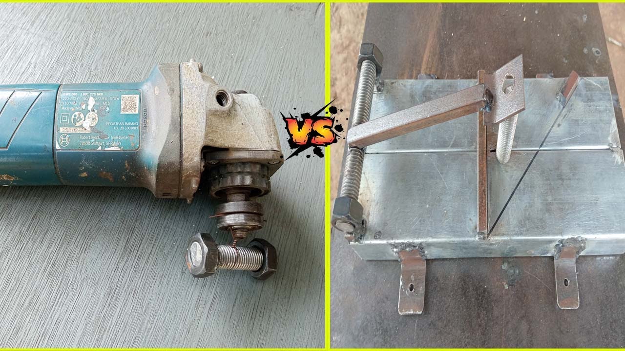 amazing idea ! DIY hand grinder stand. everyone can do it - YouTube