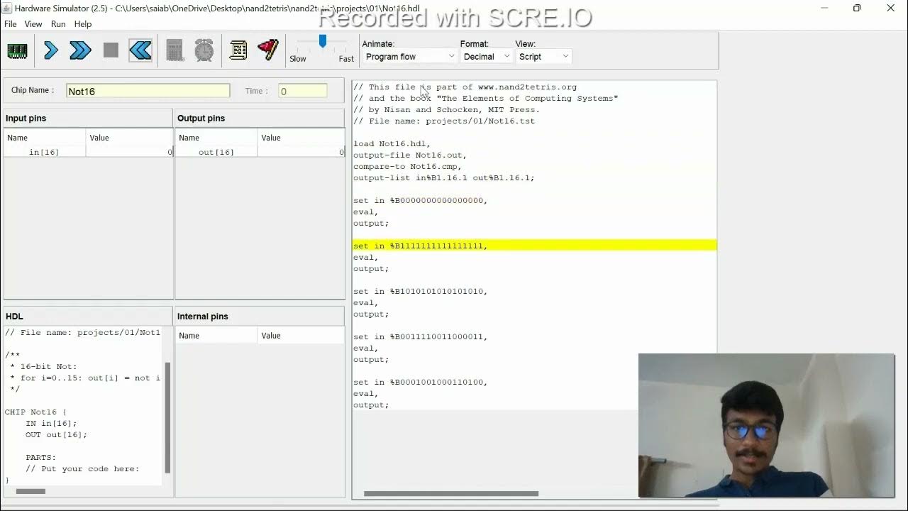 Nand2Tetris Project 1 - YouTube