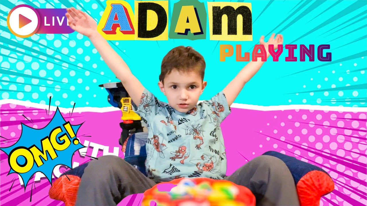 ADAM PLAYING. KID FUN PLAY EXPLORE - YouTube