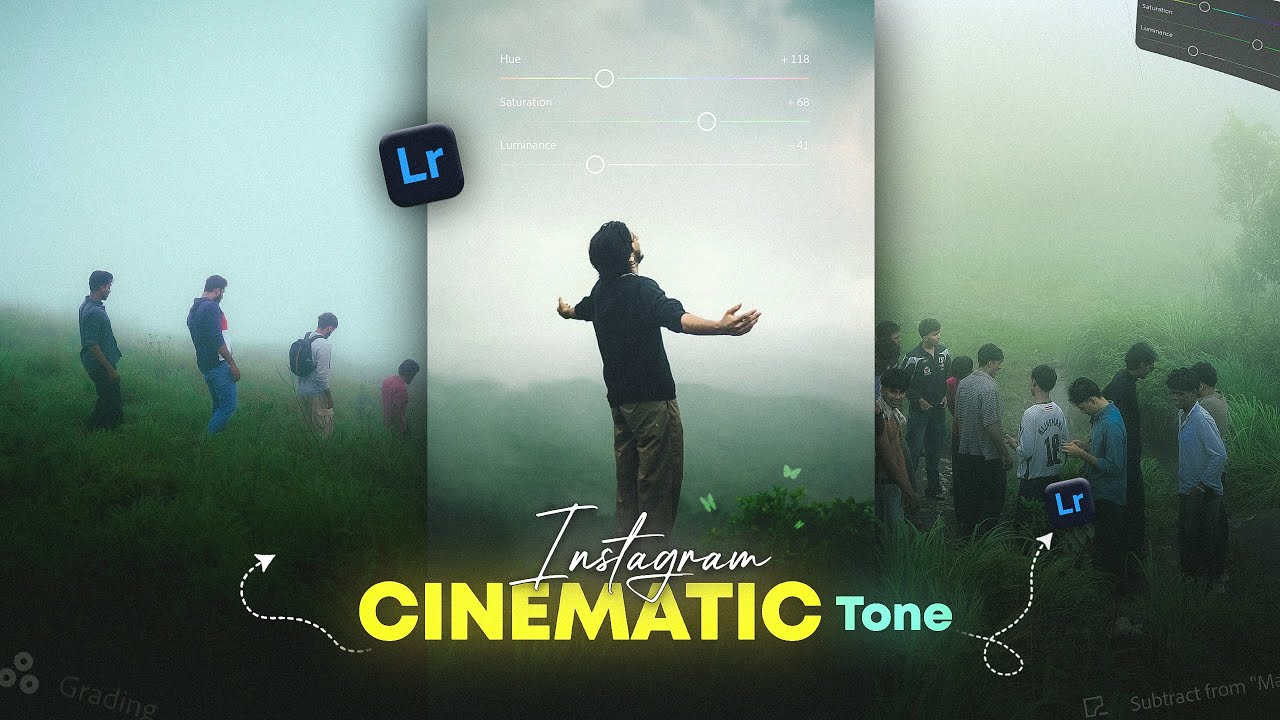 Instagram CINEMATIC photo Editing in Lightroom | Photo Masking | Part 4 ...