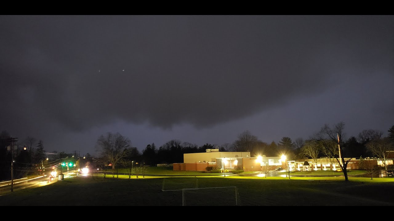 Late Season Cold Front and Weak Shelf Cloud Yields Winds With Over 40 ...