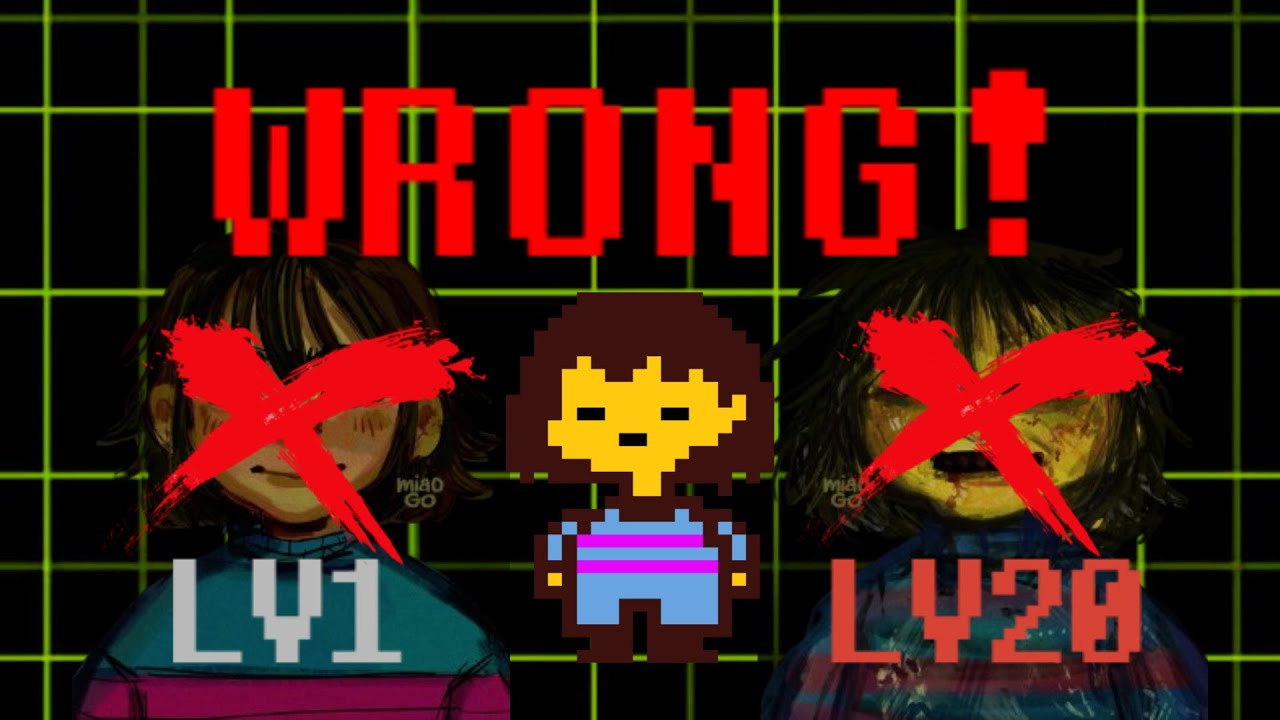 Frisk LV1 vs LV20 is WRONG | Undertale Fandom Rant - YouTube