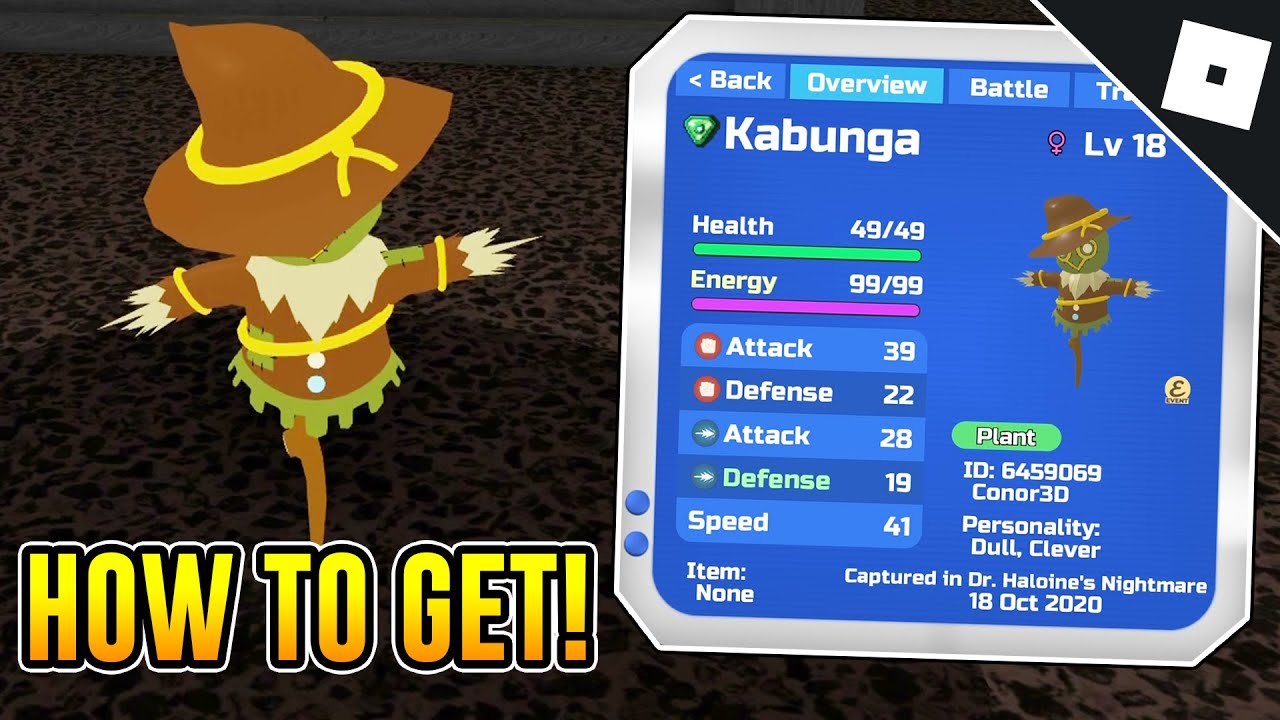 How to get HALLOWEEN KABUNGA in LOOMIAN LEGACY | Roblox - YouTube